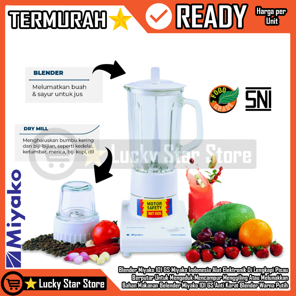 Jual Miyako Blender BL 101 GS Miyako Indonesia Alat Elektronik Di ...