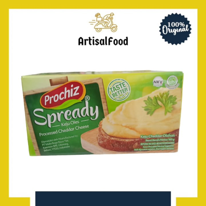 Jual PROCHIZ SPREADY 170gr KOTAK ORI keju | Shopee Indonesia
