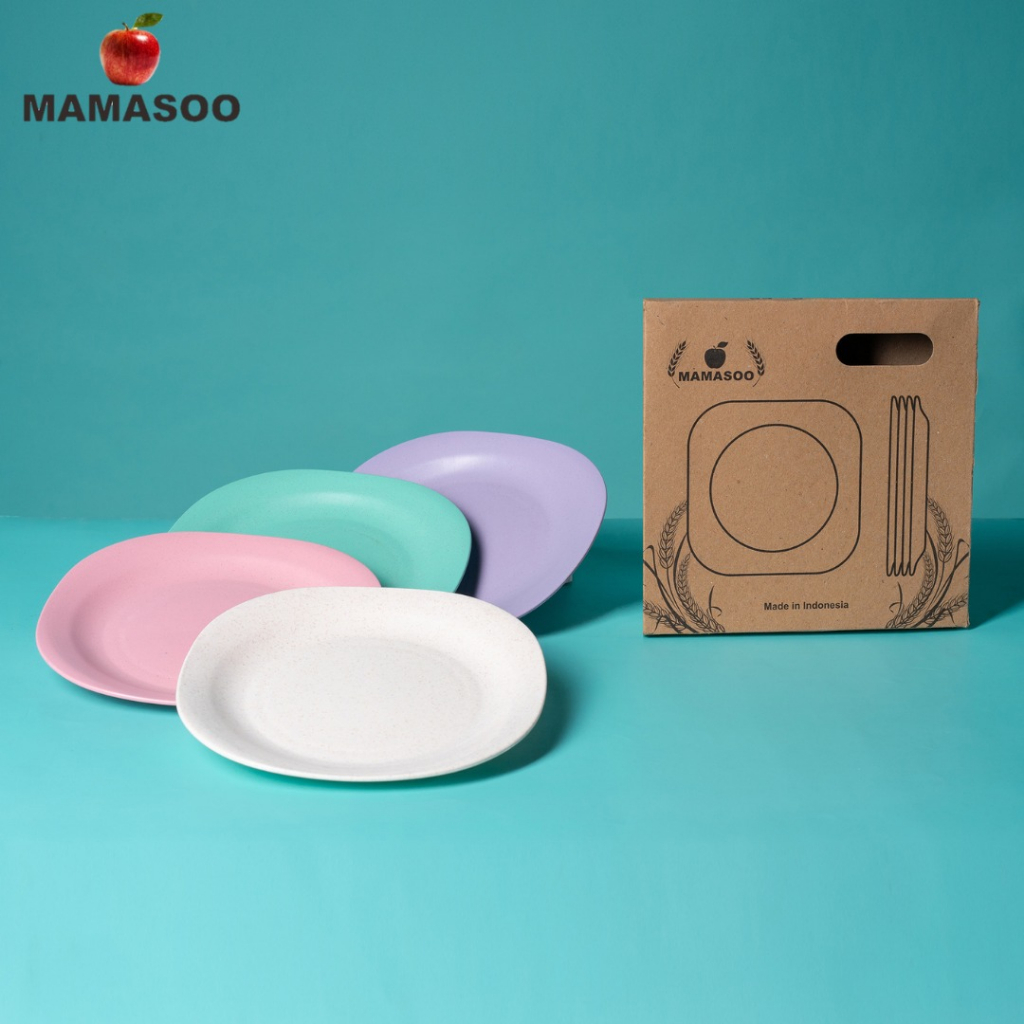 Jual MAMASOO Piring Plastik Piring Jerami Mamasoo Piring Microwave ...