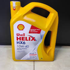 Jual OLI Shell helix HX6 10W-40 ORIGINAL HX6 4 LITER | Shopee Indonesia