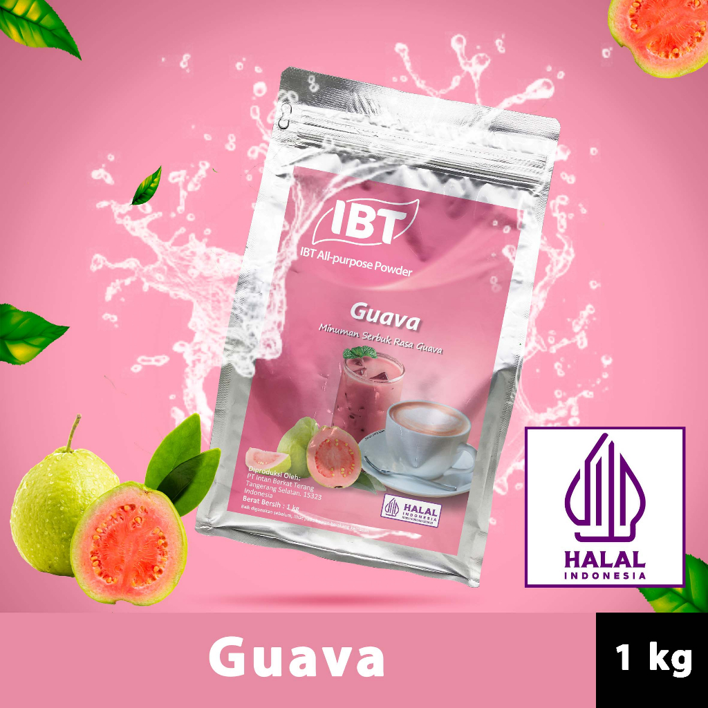 Jual Bahan Minuman Bubuk Jambu Biji. Guava Bubble Tea Drink Powder ...
