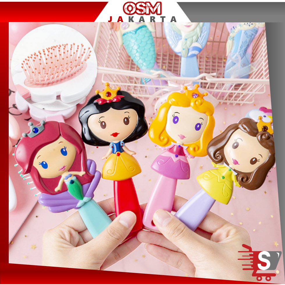 Jual OSM JKT F5818 Sisir Anak 3D Karakter Princess / Sisir Rambut Anak ...