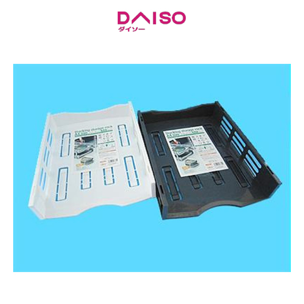 Jual Daiso Stacking Storage Rack A4 size | Shopee Indonesia