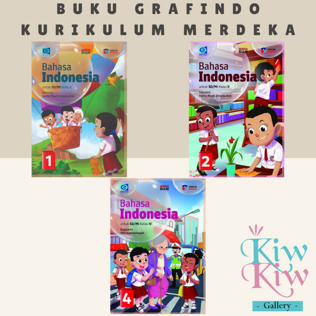 Jual Buku Bahasa Indonesia Kelas 1, 2, 3, 4, 5, 6 SD/MI Kurikulum Merdeka - Grafindo | Shopee ...