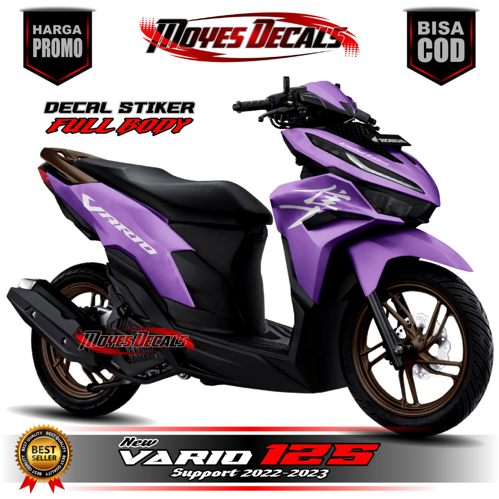 Jual Decal Vario New 125 2023 Stiker Honda Vario 125 Motif Polos | Shopee Indonesia
