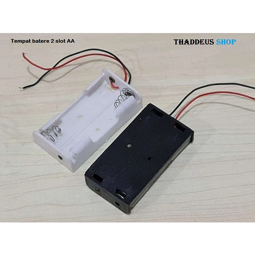 Jual Tempat Baterai Kecil Isi 2 AA / Holder Case Box Batere Battery ...