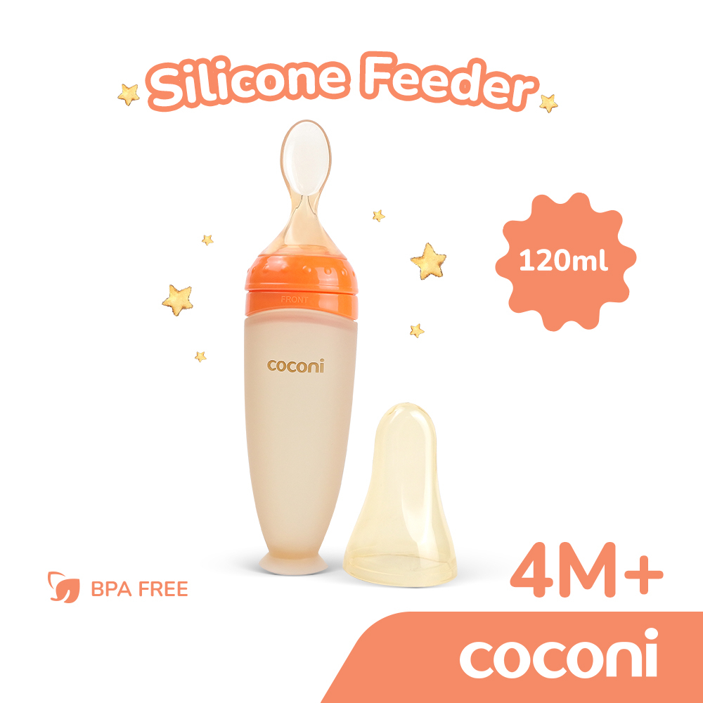 Jual Coconi Silicone Baby Feeder Spoon | Sendok Botol Makan Bayi MPASI ...