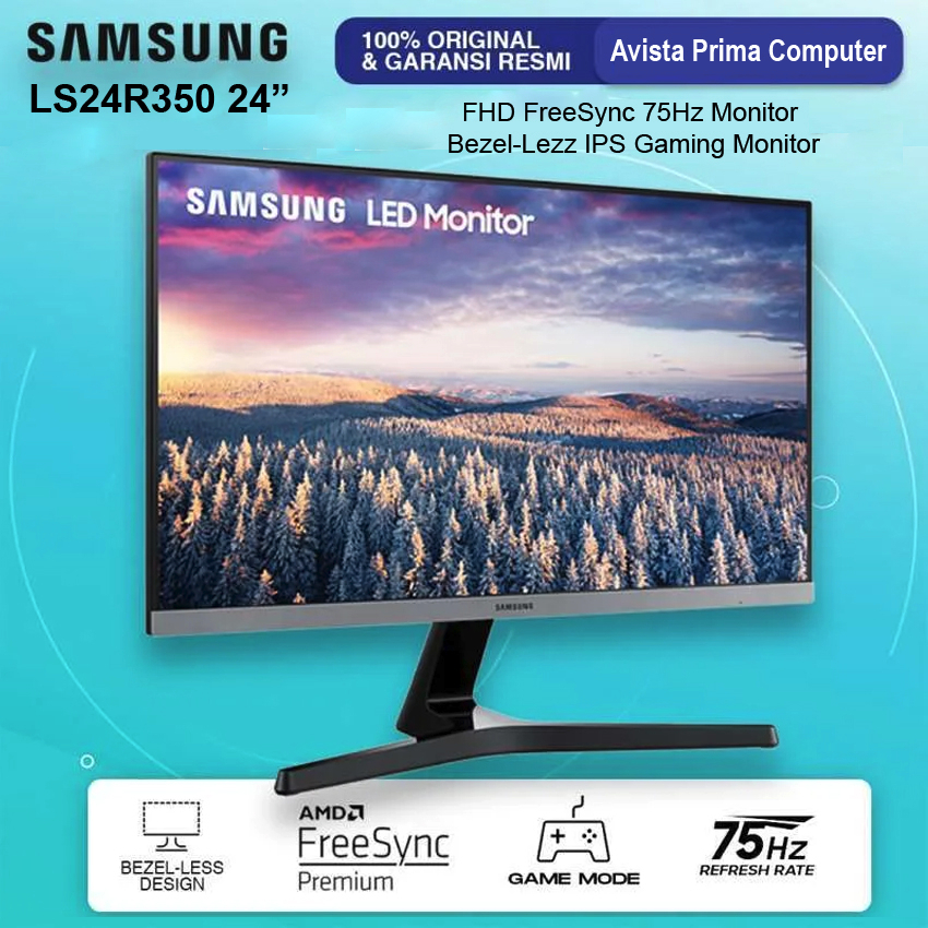 Jual SAMSUNG S24R350 24 Inch Full HD 75Hz FreeSync IPS Gaming Monitor ...