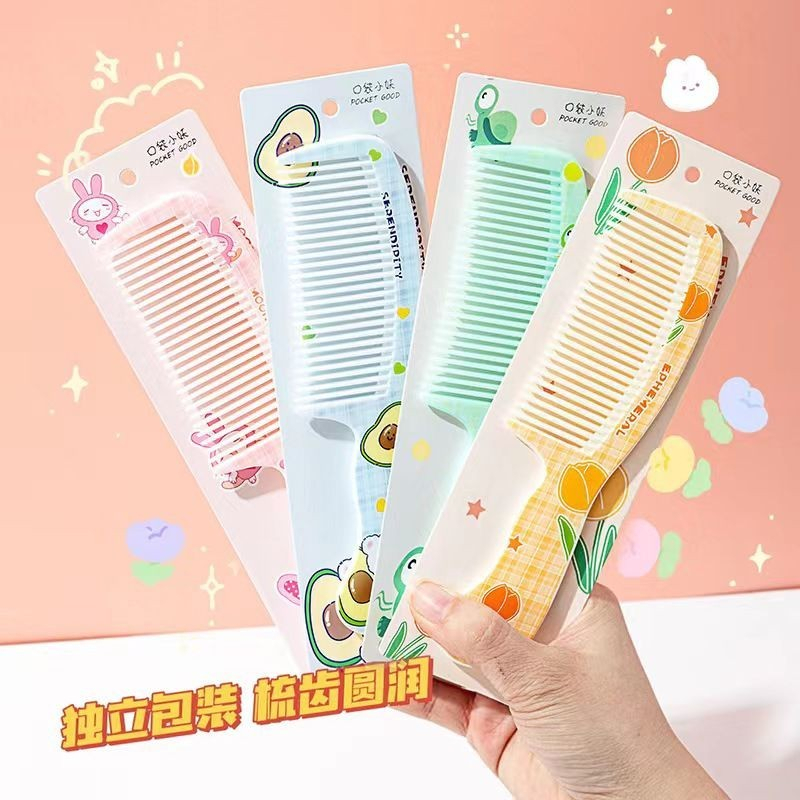 Jual EM Sisir Rambut Gagang Motif Karakter Lucu Hair Comb | Shopee ...