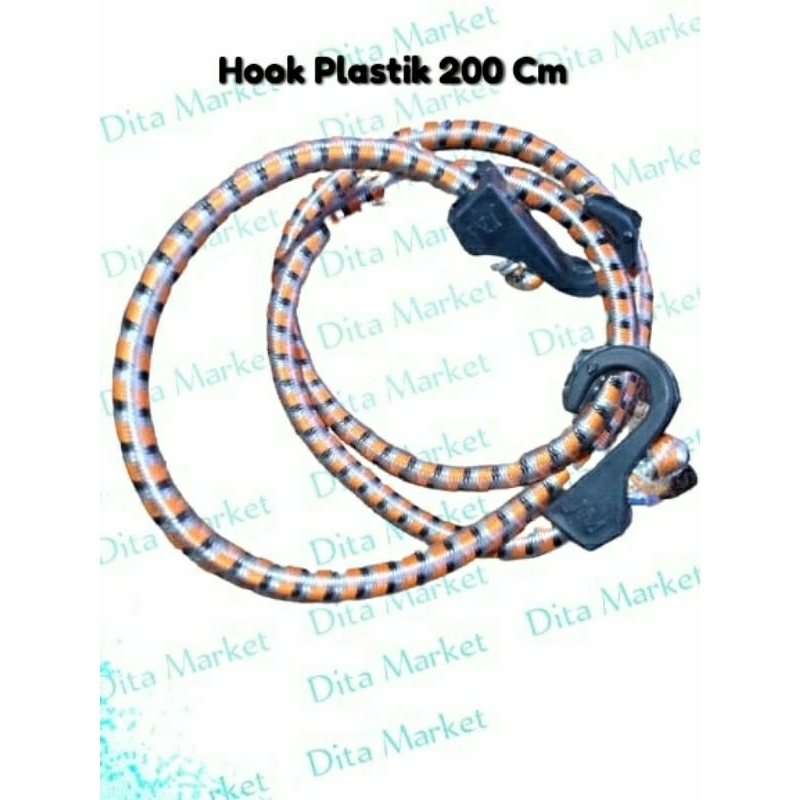 Jual TALI PENGIKAT IKAT BARANG 3 METER HOOK PLASTIK / KARET BAWAAN ...