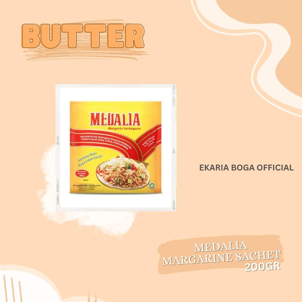 Jual BUTTER | MENTEGA | MARGARINE | MEDALIA MARGARINE SACHET 200GR ...