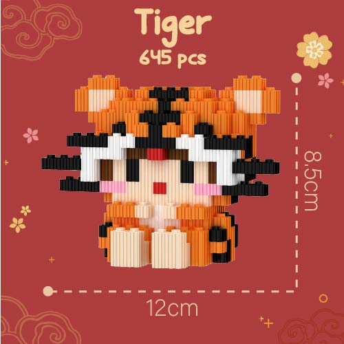 Jual BLOCK CITY NANO BLOCK 12 SHIO SERIES / 12 Chinese Zodiac / BRICKS ...