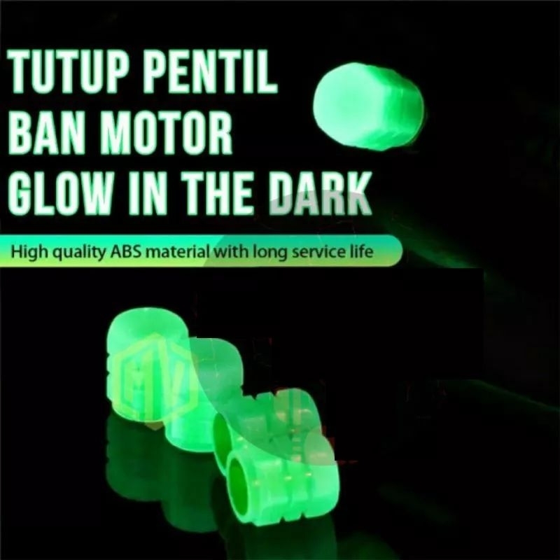 Jual TUTUP PENTIL RODA BAN MOBIL MOTOR SEPEDA GLOW IN THE DARK GLOWING ...