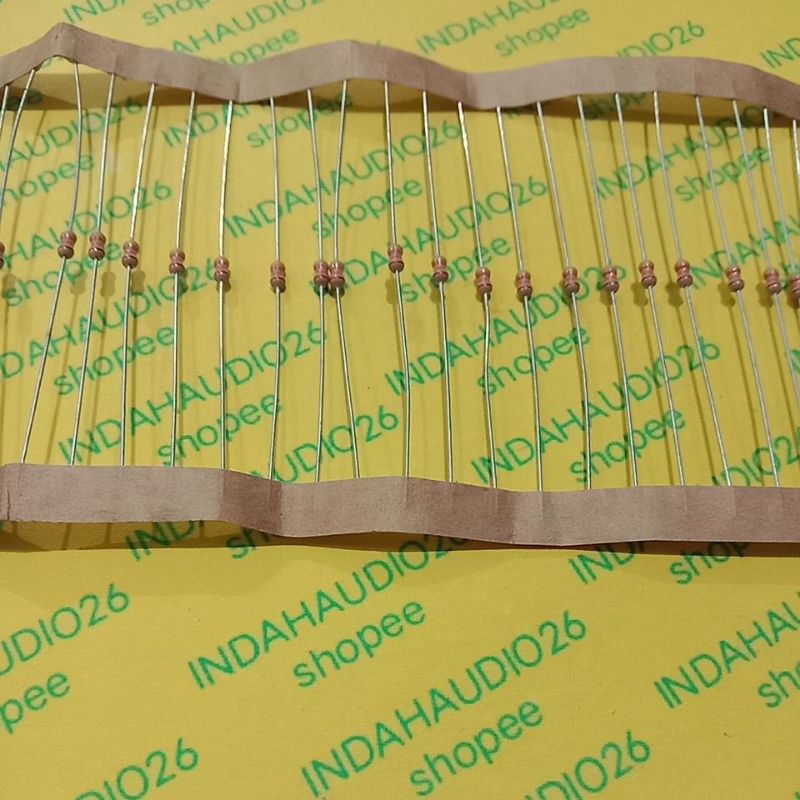 Jual resistor 43k 1/8w 5% carbon kaki tebal tembaga 43 kilo ohm 1/8 w 5 ...