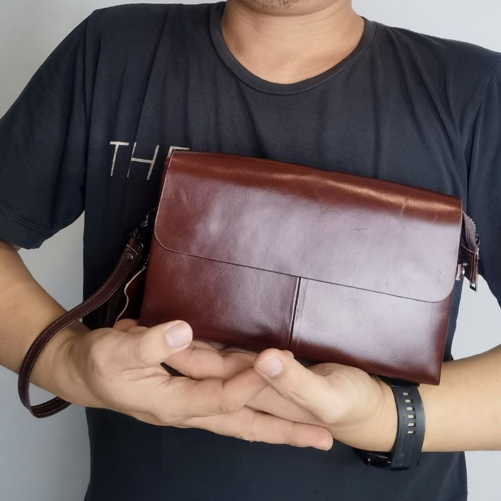 Jual Handbag kulit asli Banyak Ruang tipe Feri | Shopee Indonesia