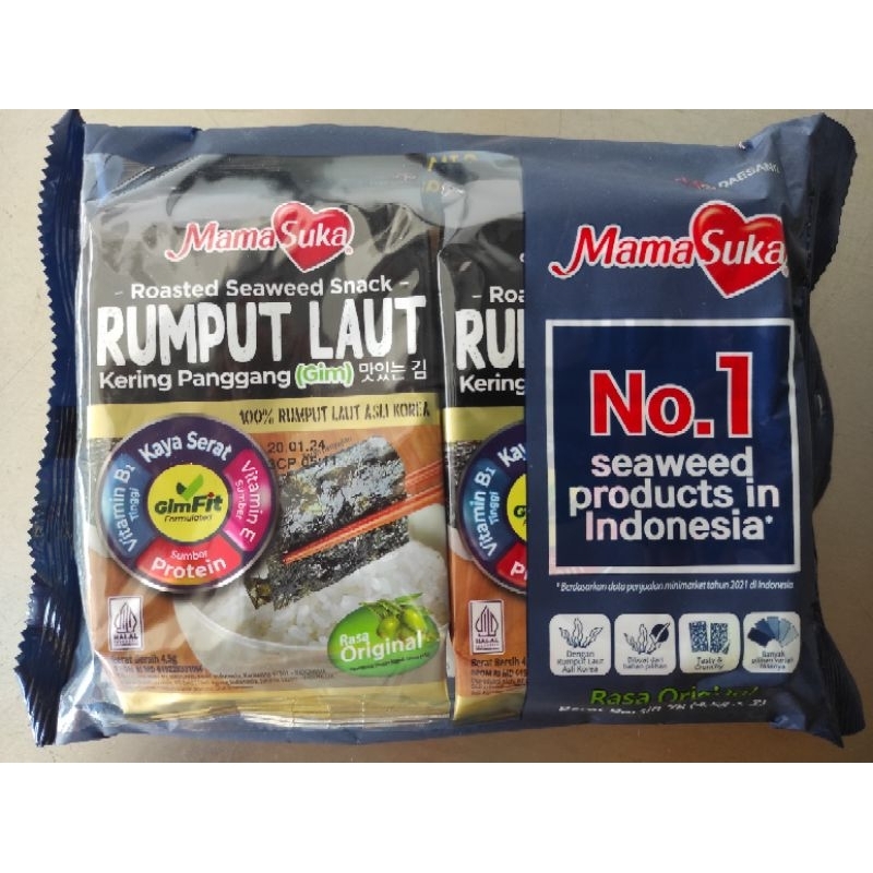 Jual Rumput Laut Nori Mamasuka Rasa Original | Shopee Indonesia