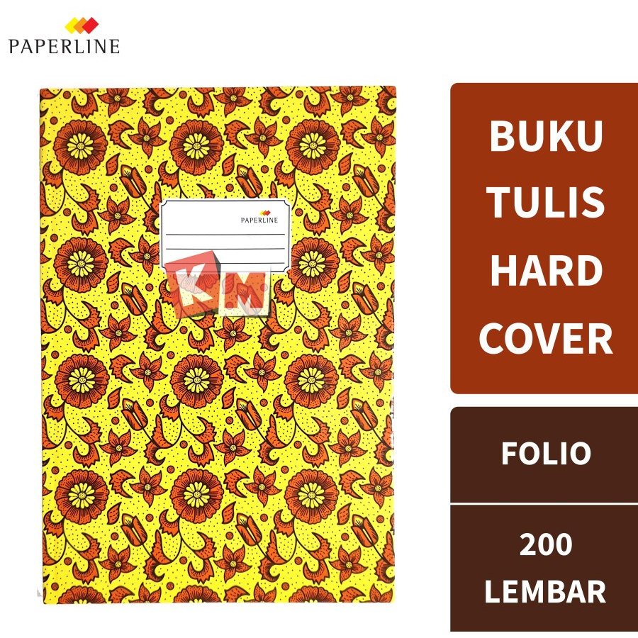 Jual Buku Tulis Hard Cover Folio Paperline Isi 200 Lembar F4 Hardcover ...