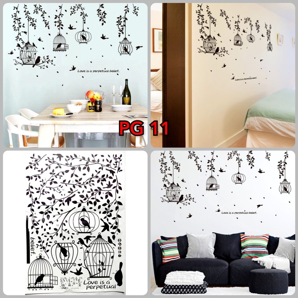 Jual WALL STICKER STIKER SETIKER RUMPUT WALLSTIKER WALLSTICKER DINDING PAGAR LIS BORDER RUMPUT ...