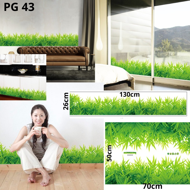Jual WALL STICKER STIKER SETIKER RUMPUT WALLSTIKER WALLSTICKER DINDING ...