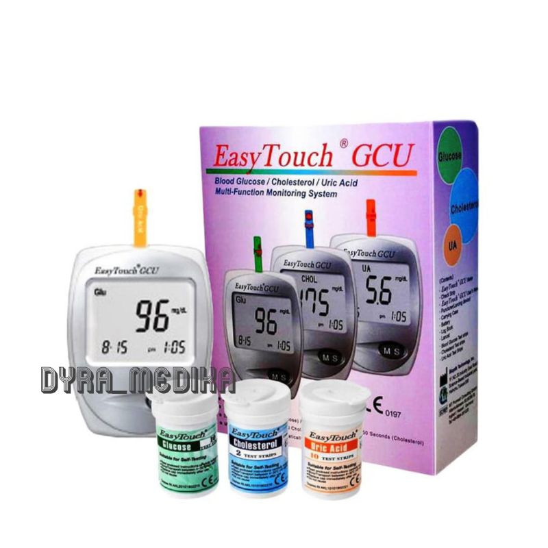 Jual EASYTOUCH GCU 3 IN 1 ALAT CEK GULA DARAH, ASAM URAT, KOLESTEROL ...