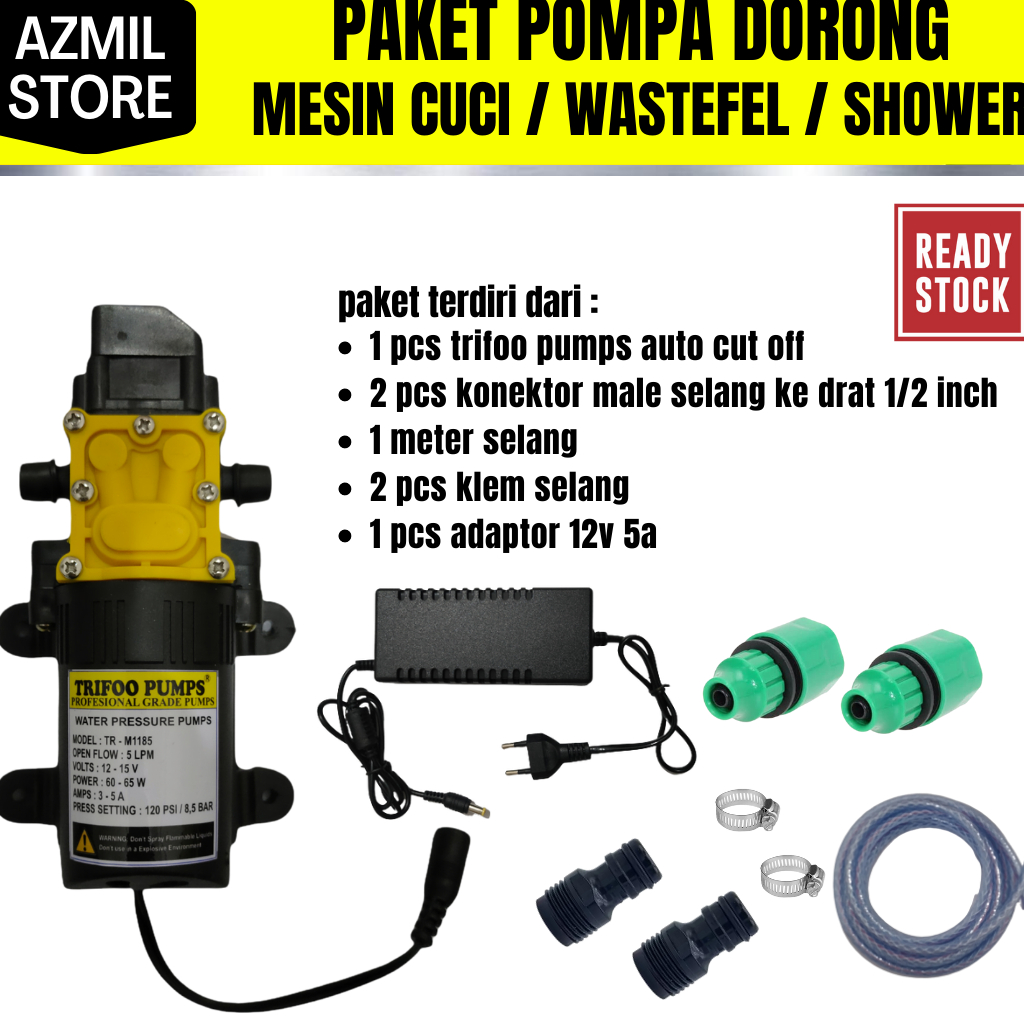 Jual Pompa Dorong Water Heater / Shower / Mesin Cuci / Wastafel ...