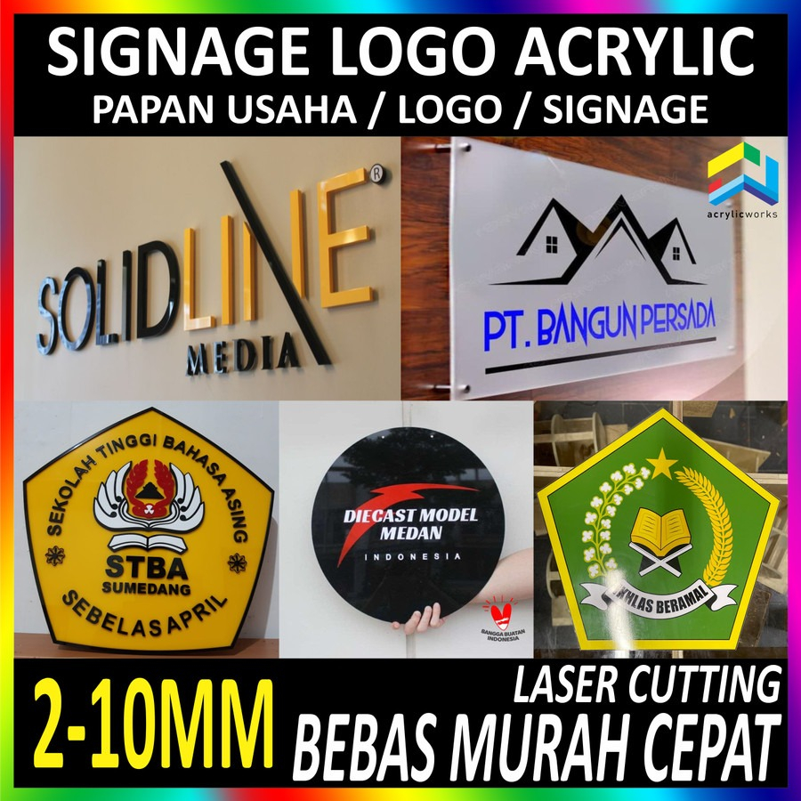 Jual Custom Logo dan Huruf Timbul Acrylic Bebas Murah Cepat! | Shopee ...