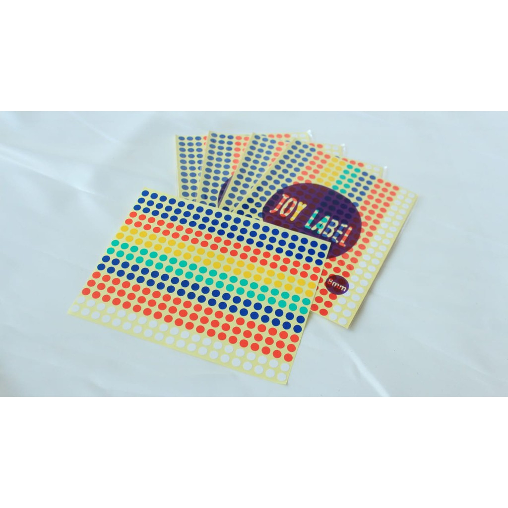 Jual LABEL COLOR DOT LABELS 114 / Colour Dot Bulat Stiker Sticker ...