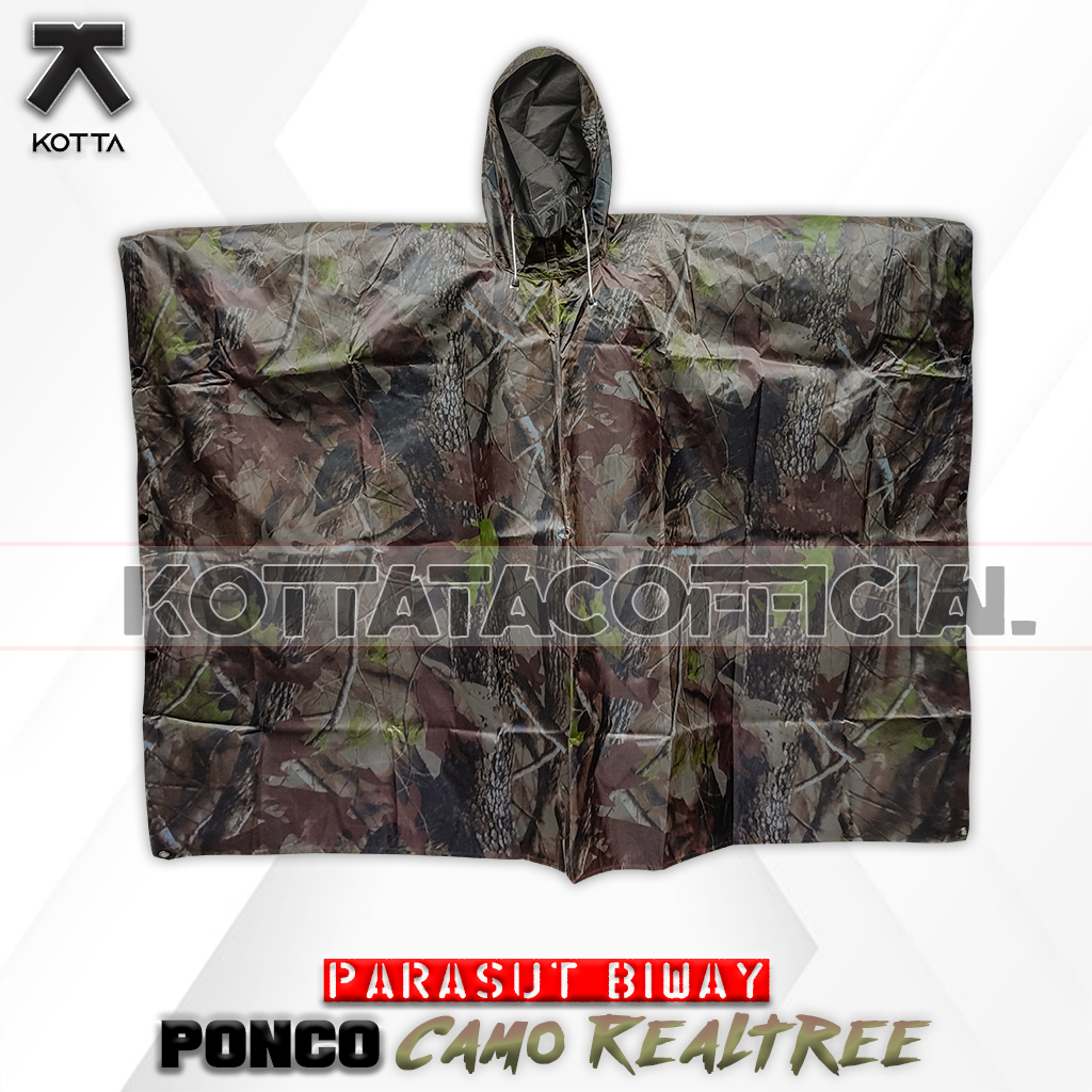 Jual JAS HUJAN PONCO CAMO REALTREE MANTEL HUJAN LORENG | Shopee Indonesia