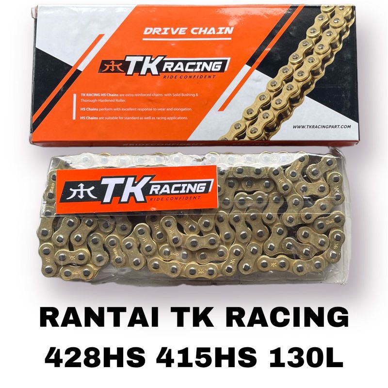 Jual PROMO Rantai TK O-Ring 428 & 415 HPO - 130L Gold TK RACING / Rantai TK JAPAN | Shopee Indonesia