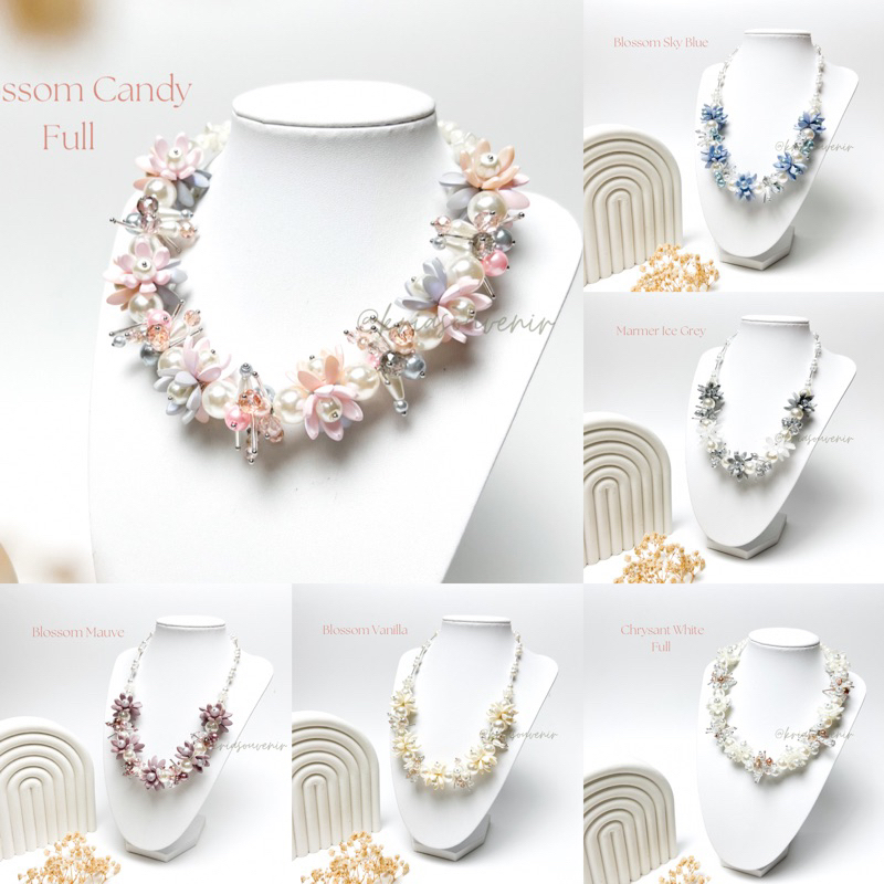 Jual PART 2 • CRYSTAL BEADS NECKLACE - KALUNG HIJAB / CHOKER HIJAB ...