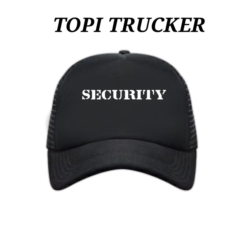 Jual Topi Trucker security New model // topi security | Shopee Indonesia