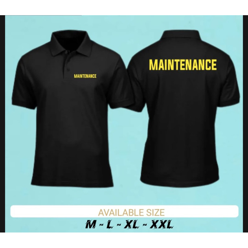 Jual Baju Polo Kerah Maintenance // Kaos Kerah Maintenance | Shopee ...