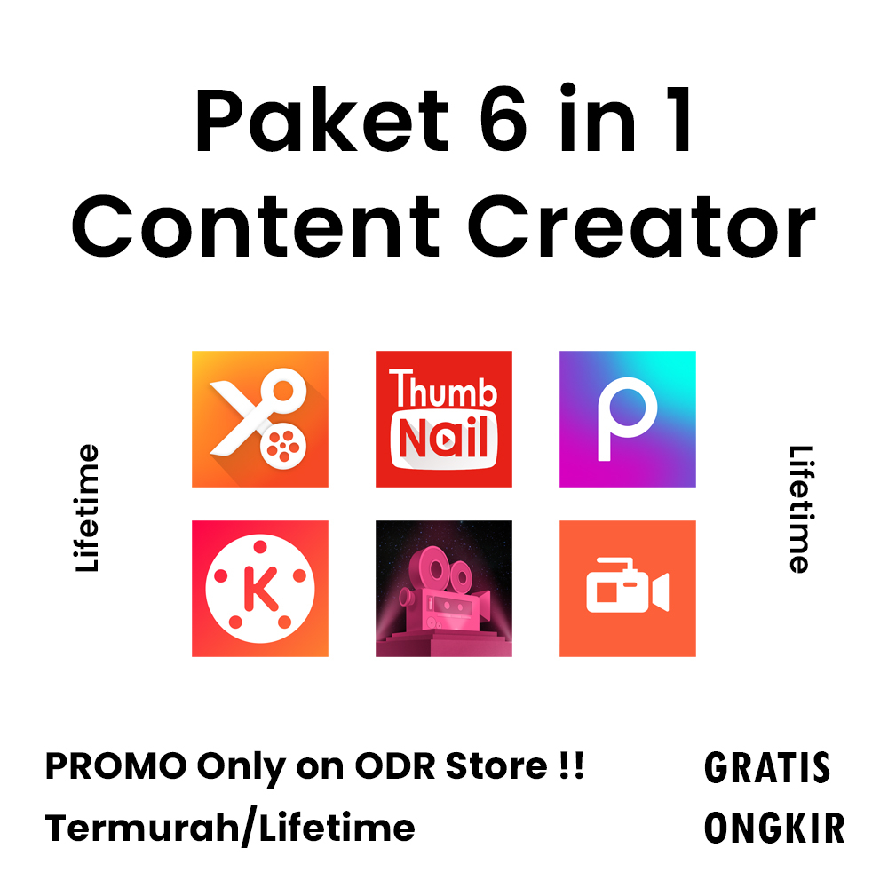Jual Paket Konten Kreator Aplikasi PRO content creator Android Garansi ...