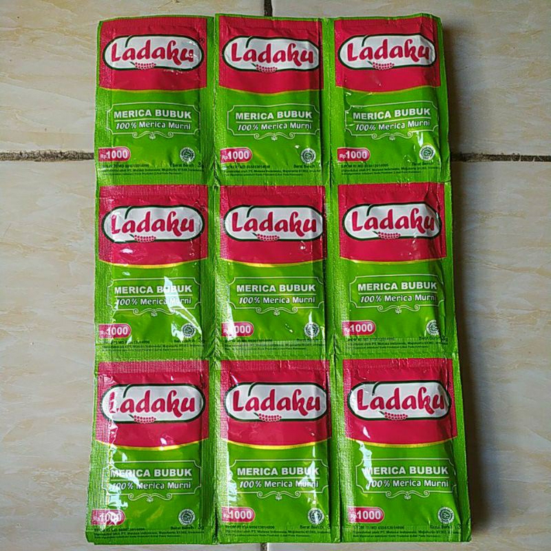 Jual Ladaku 3g, isi 12sachet 100% merica murni | Shopee Indonesia
