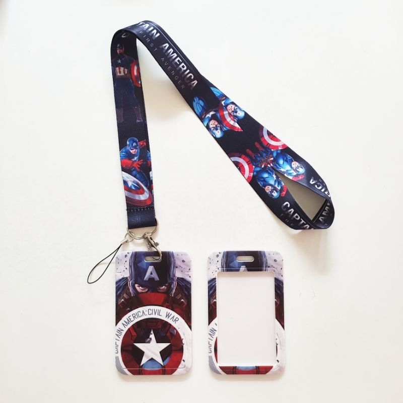 Jual ID Card Holder Name Tag Lanyard / Kalung Kartu Identitas Superhero ...