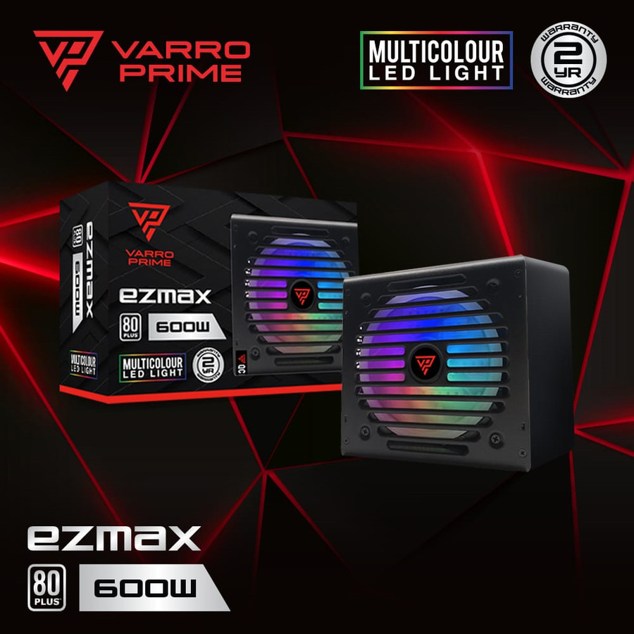 Jual PSU VARRO 600W 80+ RGB VARRO PRIME EZMAX | Shopee Indonesia