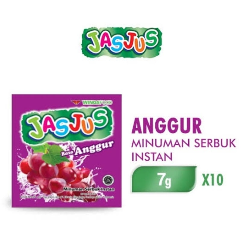 Jual Jasjus Rasa Anggur perenteng isi 10 sachet | Shopee Indonesia