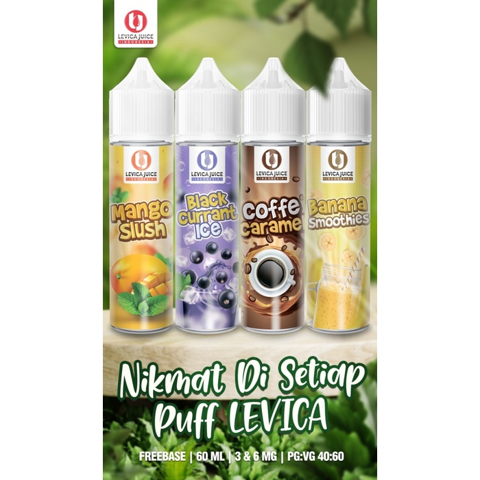 Jual LIQUID LEVICA 60ML 3MG 6MG FREEBASE SERIES MANGO SLUSH ...