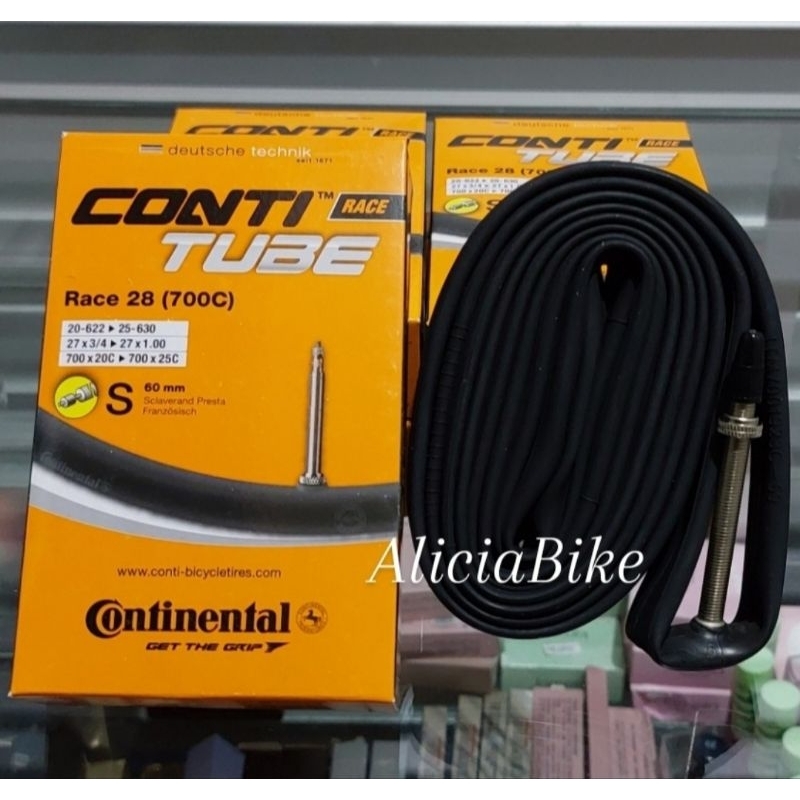 Jual Ban dalam Continental Conti Tube Race 700x20 sd 700x25 Presta 60mm 80mm | Shopee Indonesia