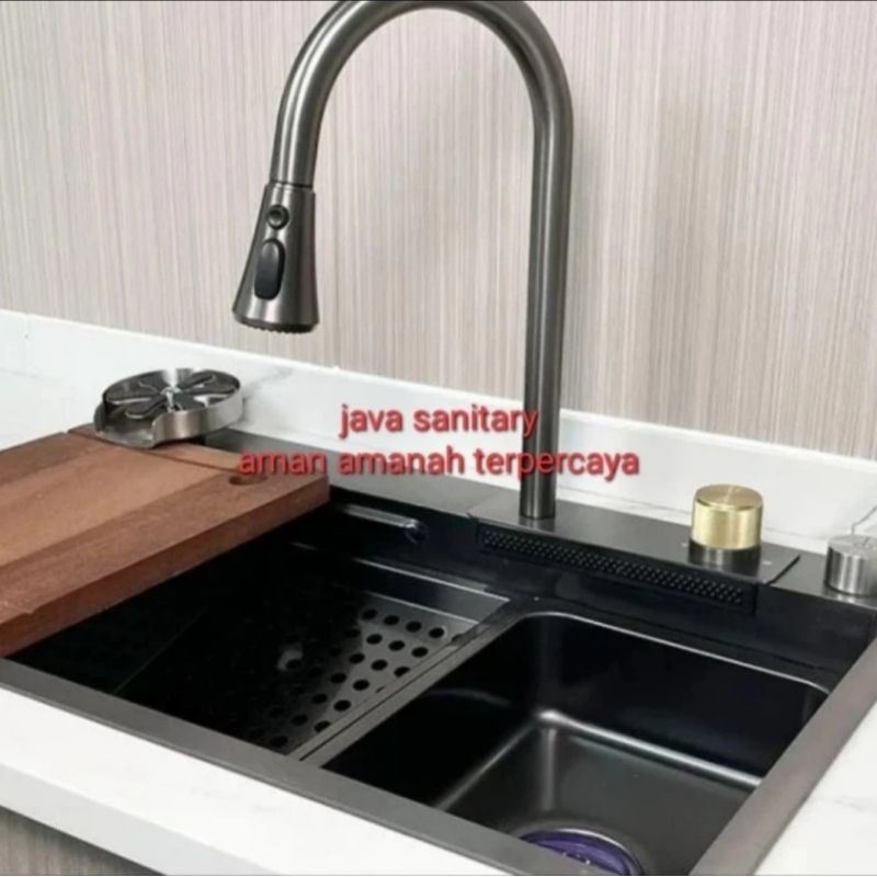 Jual Kran Sink Tarik Grey Kuningan/Kran Kitchen Sink Tarik New Model ...