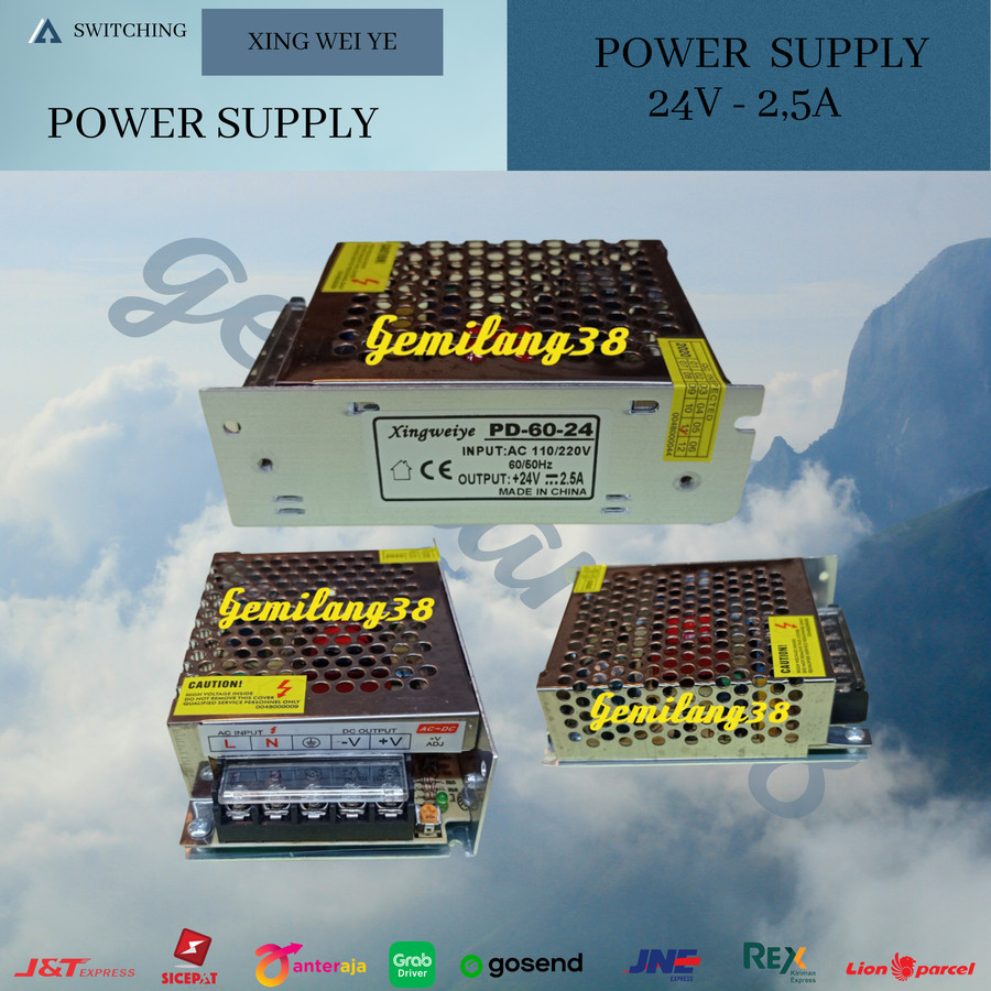 Jual Switching Power Supply 24V 2.5A ( PD ) | Shopee Indonesia
