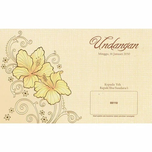 Jual cetak print undangan erba 88110 undangan nikah pernikahan FREE ...