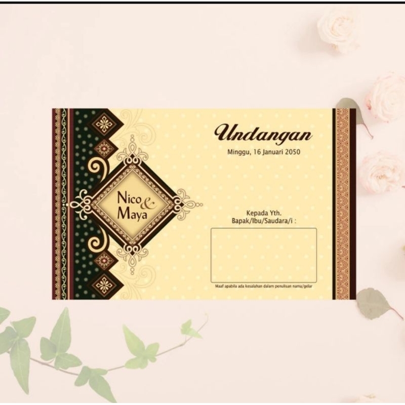 Jual ERBA 88185 Era Baru Blangko Undangan Nikah Khitan | Shopee Indonesia