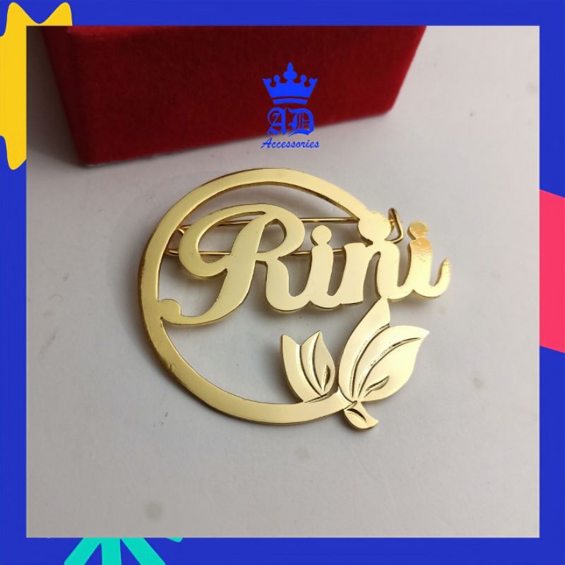 Jual Bros nama custom / Pin Nama Custom | Shopee Indonesia
