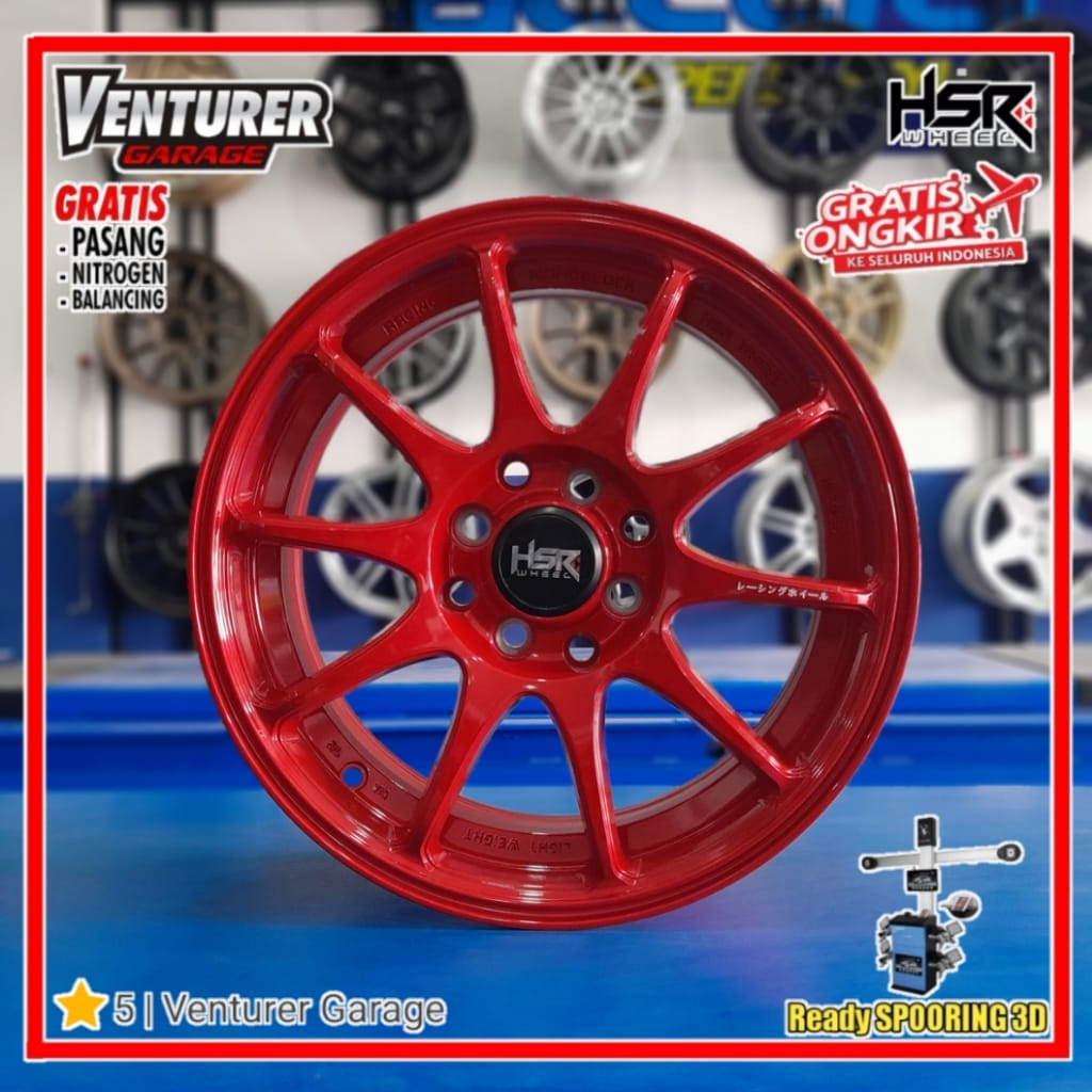 Jual velg mobil brio agya ayla calya sigra avanza xenia ring 15 hsr indy red pelek racing r15 ...