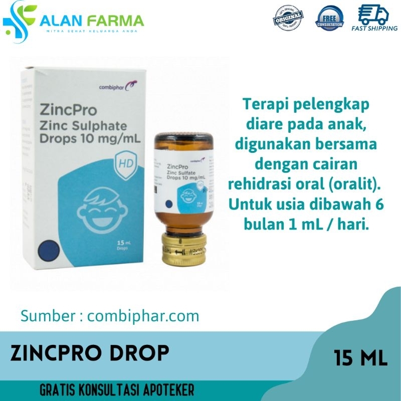 Jual Zincpro Drop 15 mL | Zink Drop Bayi | Shopee Indonesia