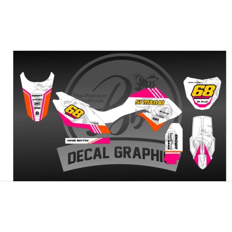 Jual decal D-Tracker stiker D-Tracker bisa request nomor tulisan dll ...