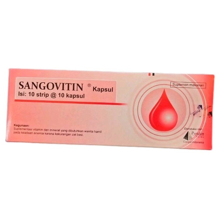 Jual SANGOVITIN Kapsul (100's /Dus) - Suplementasi Vitamin dan Mineral ...