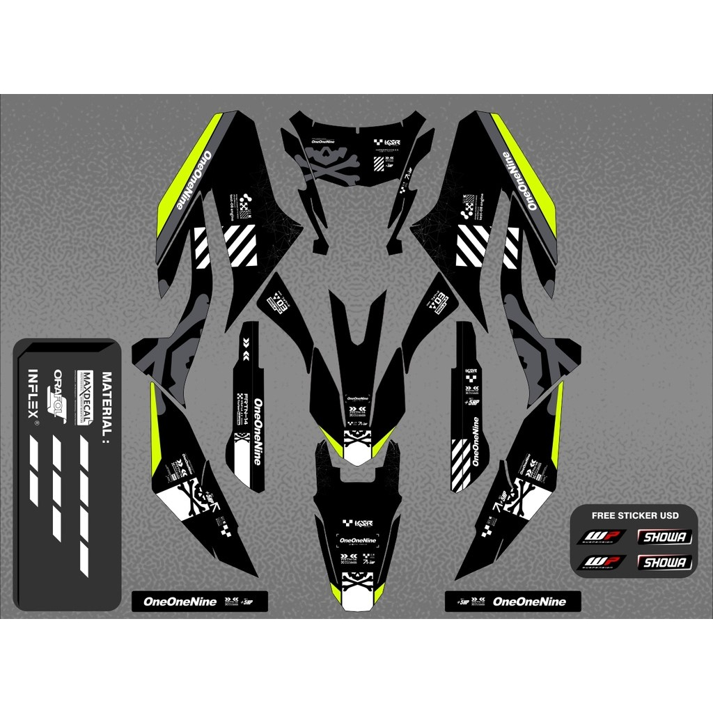 Jual NEW DESAIN DECAL YAMAHA WR 155 FULL BODY ONE ONE NINE | Shopee ...
