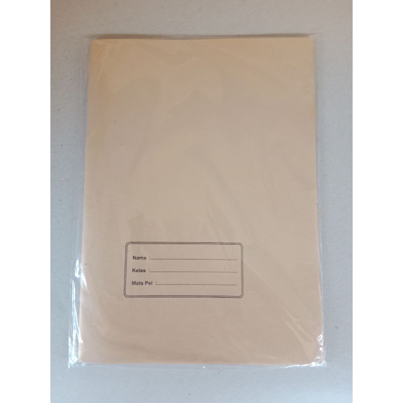 Jual Sampul buku coklat ukuran kuarto per pak 20 lembar | Shopee Indonesia